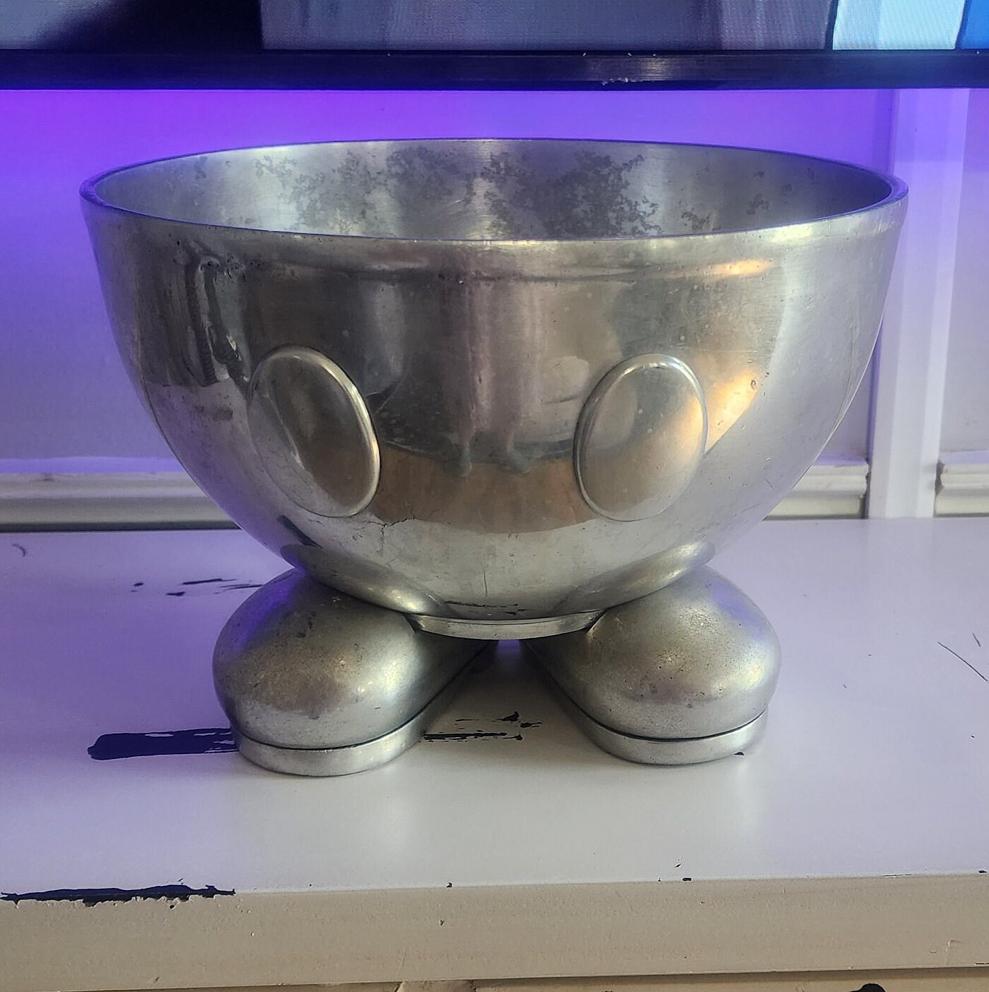 Aluminum Mickey Mouse Bowl With Feet, 1980s - Etsy