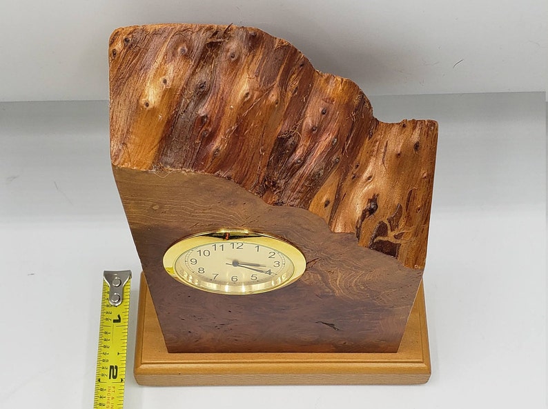 Live Edge Desktop Clock - Etsy