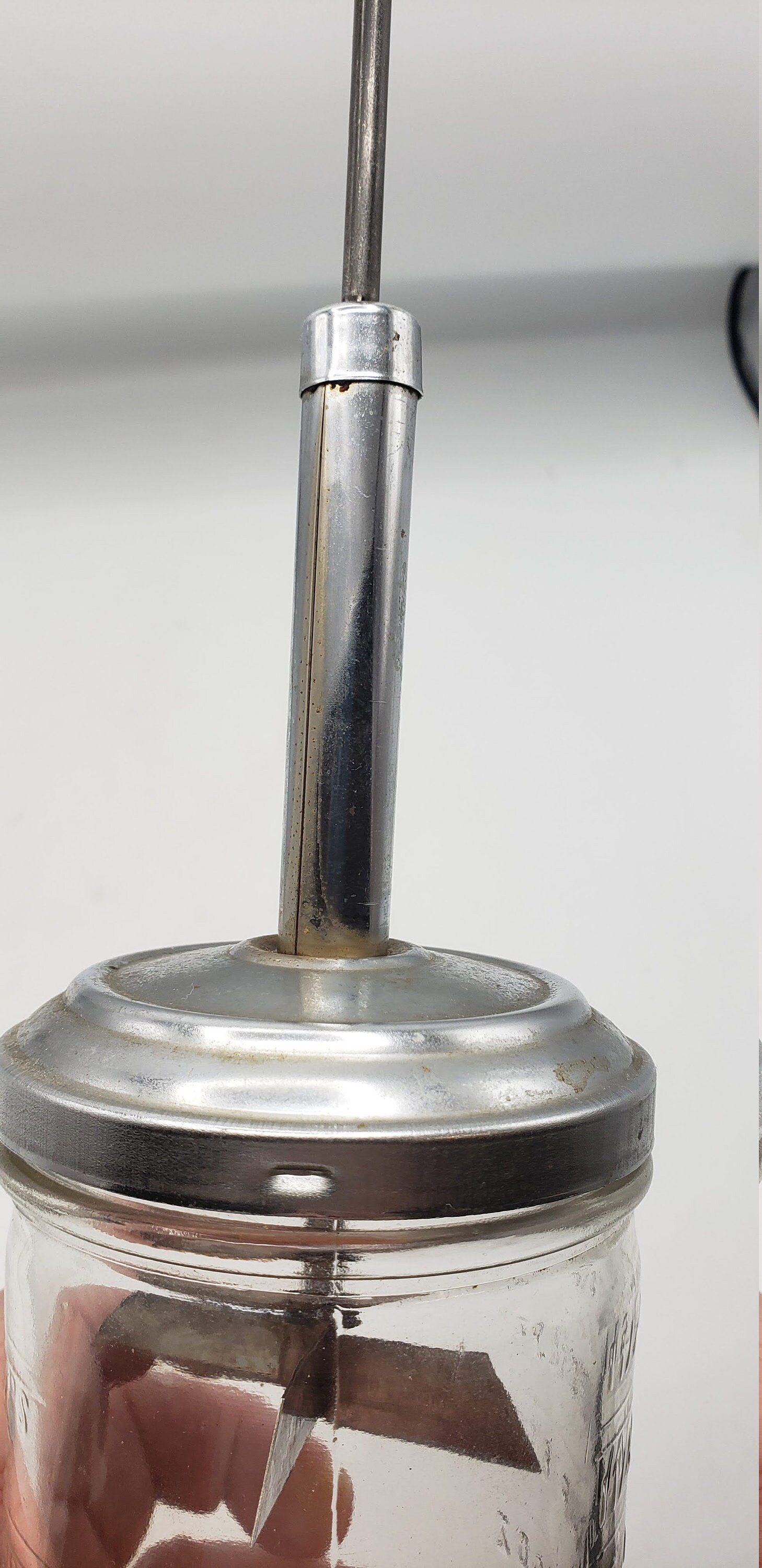 Hazel Atlas 12 Oz Capacity Chopper , Red Wood Knob, Stainless Steel ...