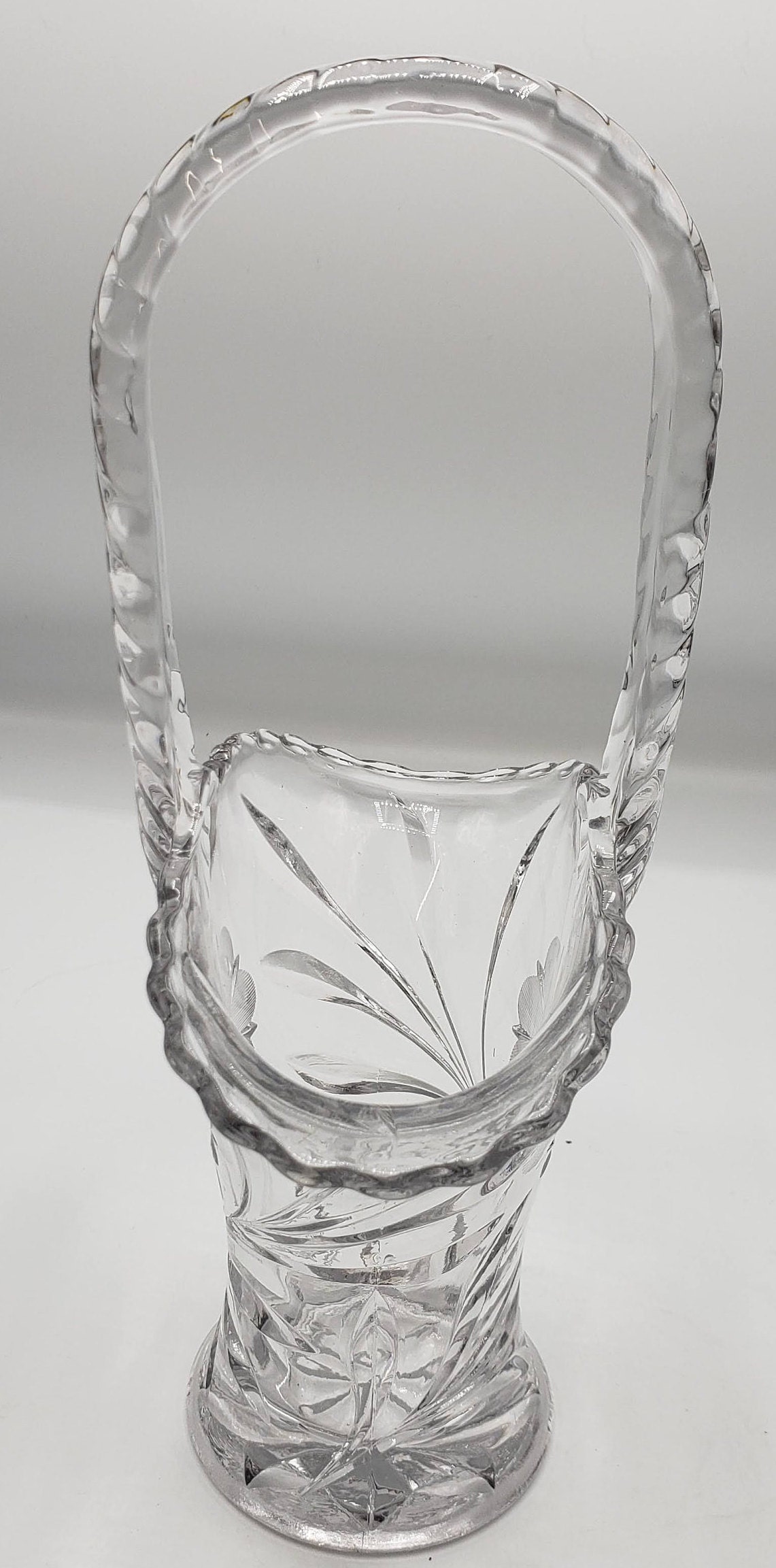 Etched Glass Basket. - Etsy