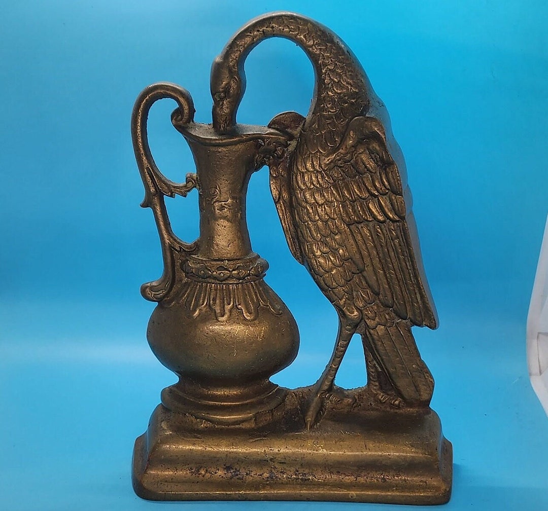 Brass Mythical Ho Ho Bird, Nineteenth Century, Door Stop, Antique - Etsy