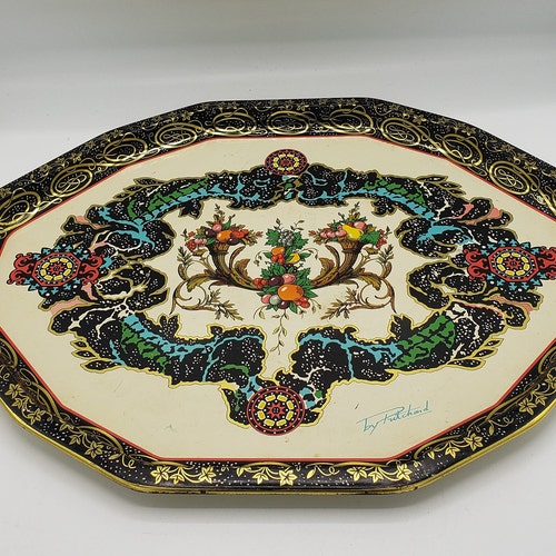 Vintage Serving Tray Daher Decorated Victorian Formal Ware - Etsy