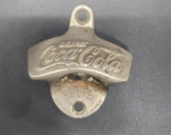 Vintage 1940's Era Coca Cola Bottle Opener and Vintage Kist Wire Bottle ...