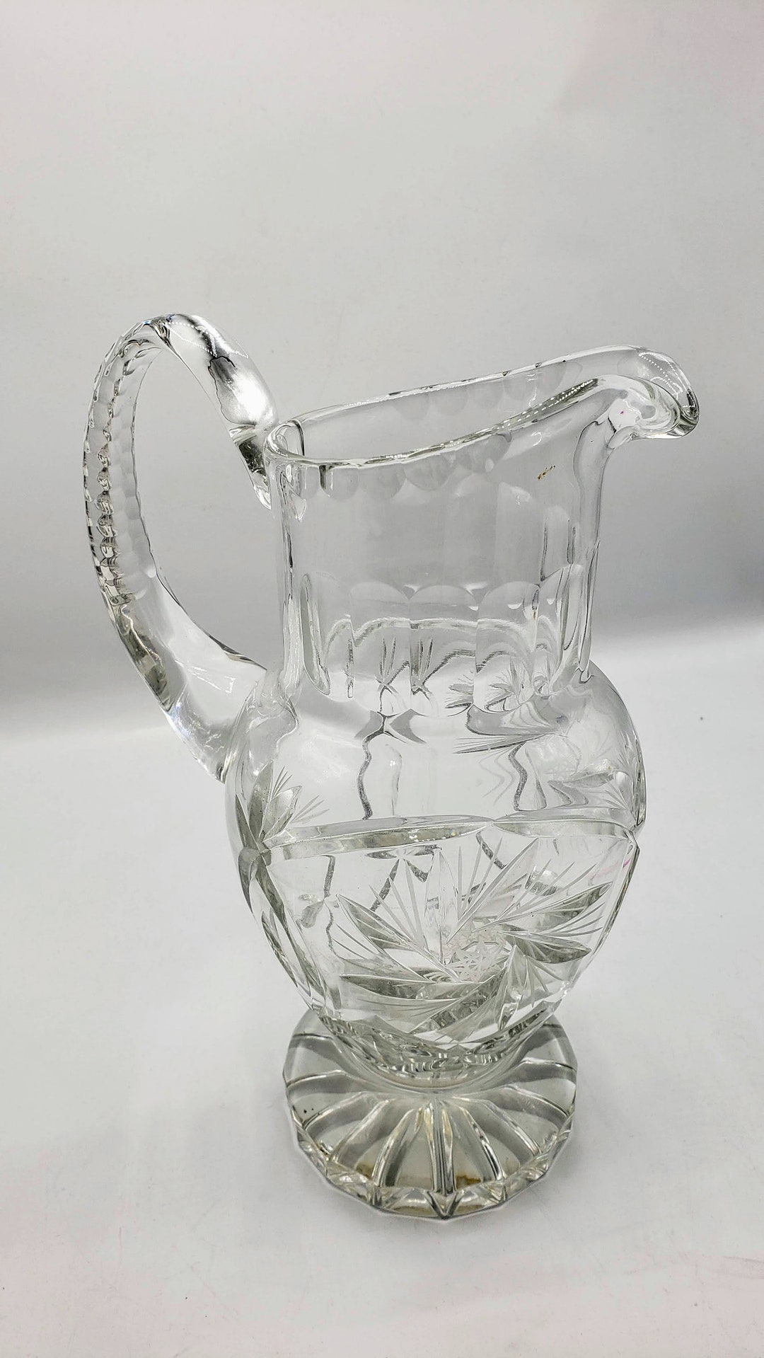 1920's Imperial Glass Pitcher, "star of David", Cut Glass - Etsy