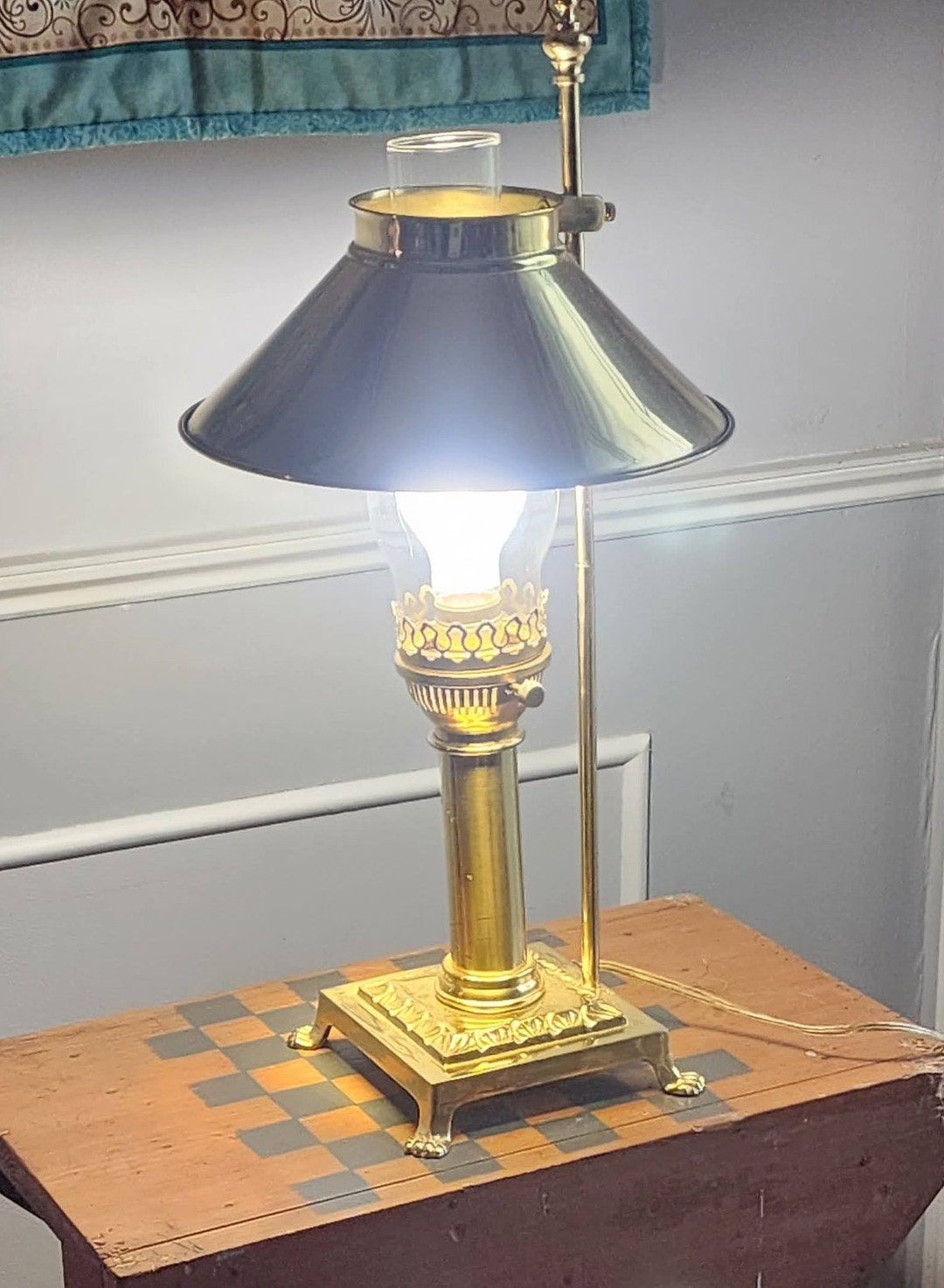 Gorgeous Replica Table Lamp, Vintage 70's, Brass - Etsy