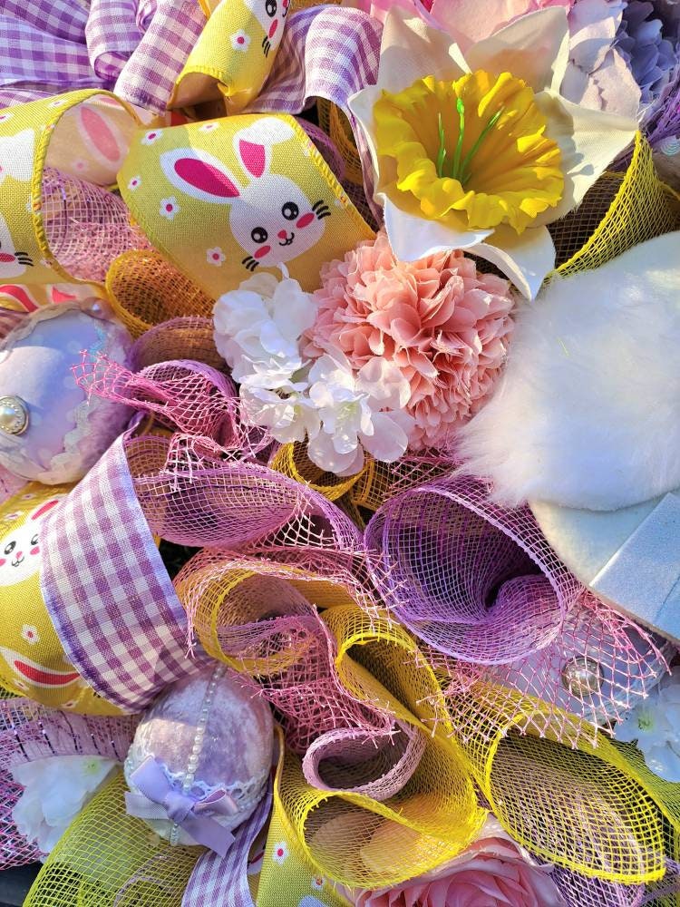 Easter Wreath, Easter Swag,easter Decoration,spring Wreath,easter Bunny ...