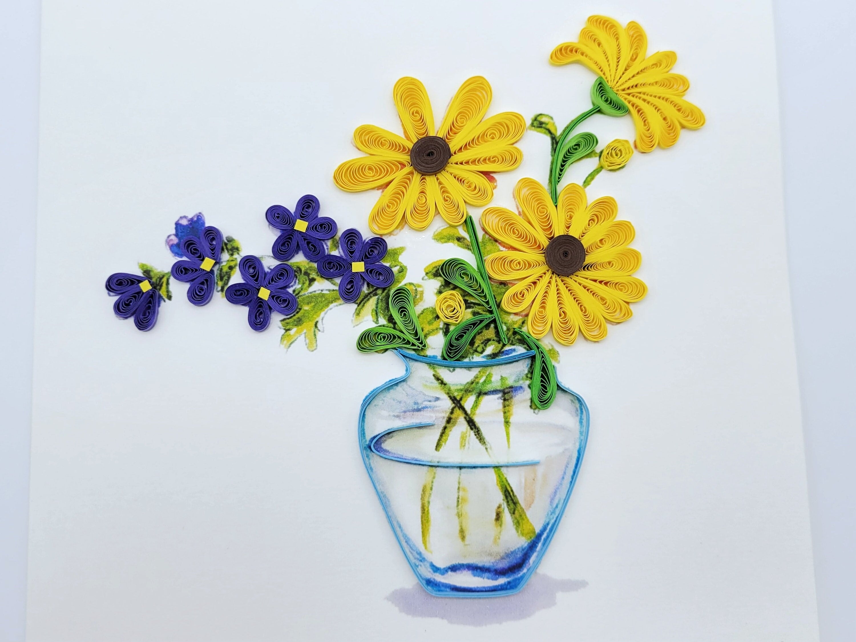 Paper Quilling Flower Vase