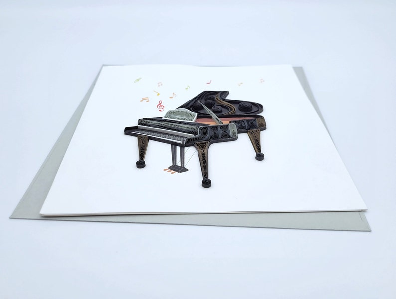 Quilling Greeting Card Instrument Piano Quilling Piano Paper Art Gift ...