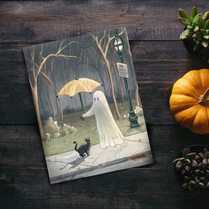 Cute Ghost Fine Art Print Fun Halloween Decor for Families Wall Art ...
