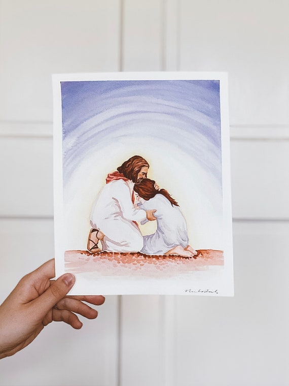 My Solace PRINT Watercolor Print Christian Art Lds Art - Etsy