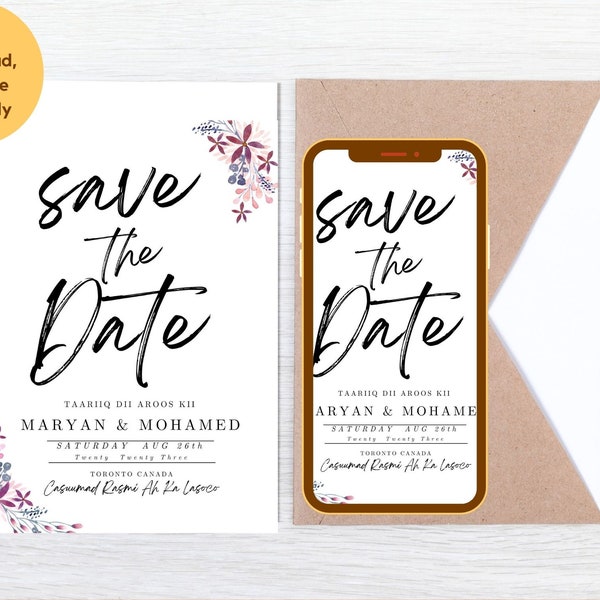 Somali Wedding Invitation - Etsy