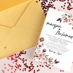 Somali Meher Invitation, Somali Wedding Engagement Invitation, Aroos ...