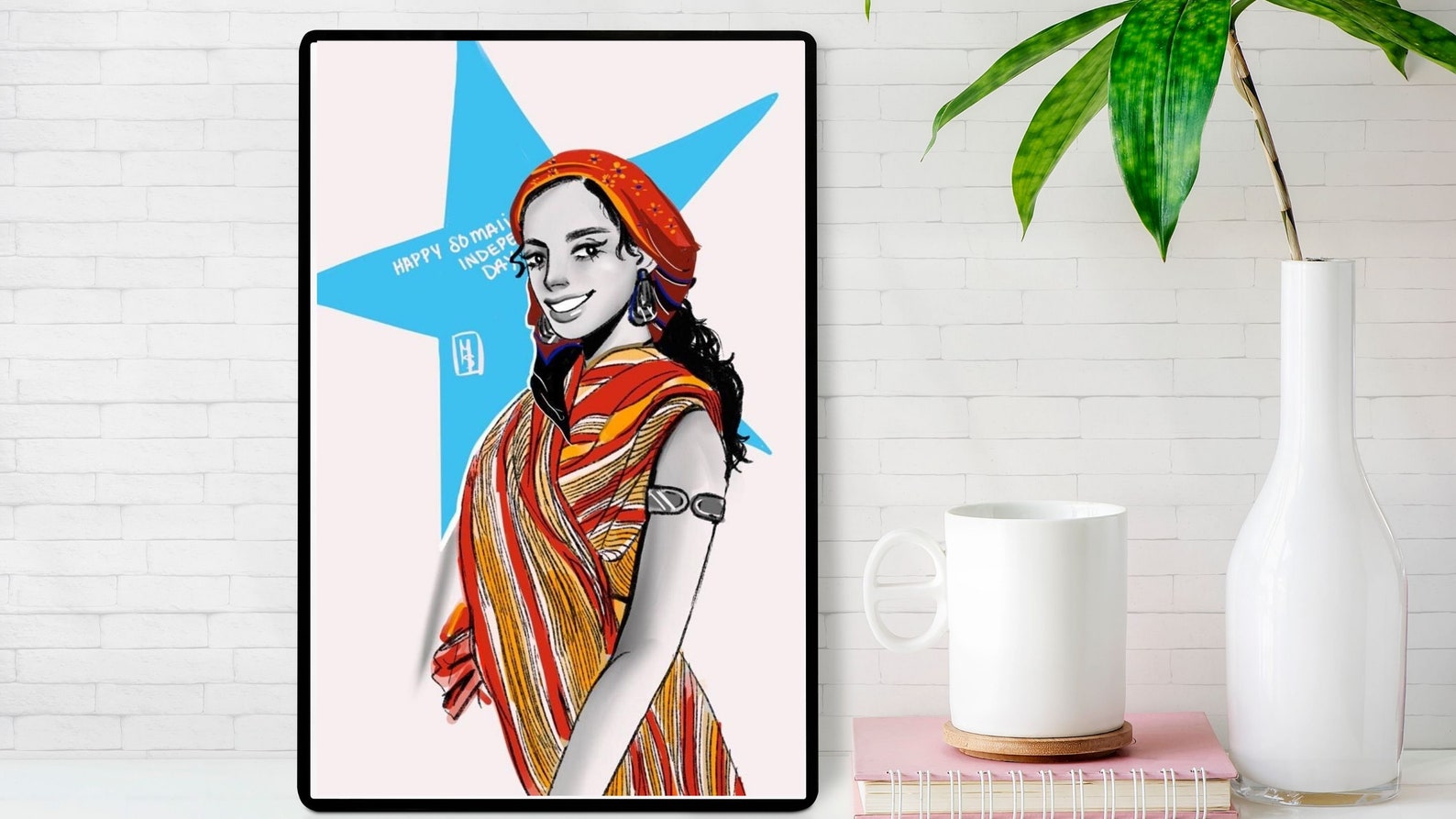 Hand Draw Beautiful Wall Art, Somali Girl , Somali Icon and Culture ...