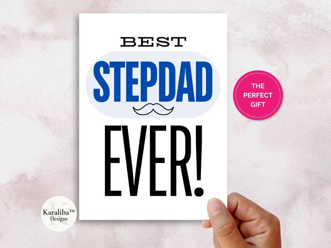 Best Step-dad EVER, Printable Card - Etsy
