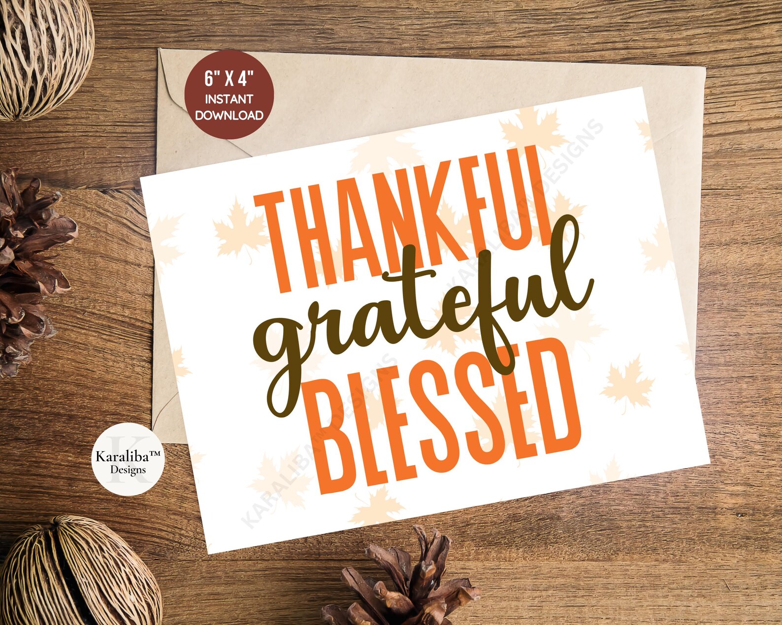 Printable Thanksgiving Greeting Card Bundle | Set of 10 Designs | 6x4 ...