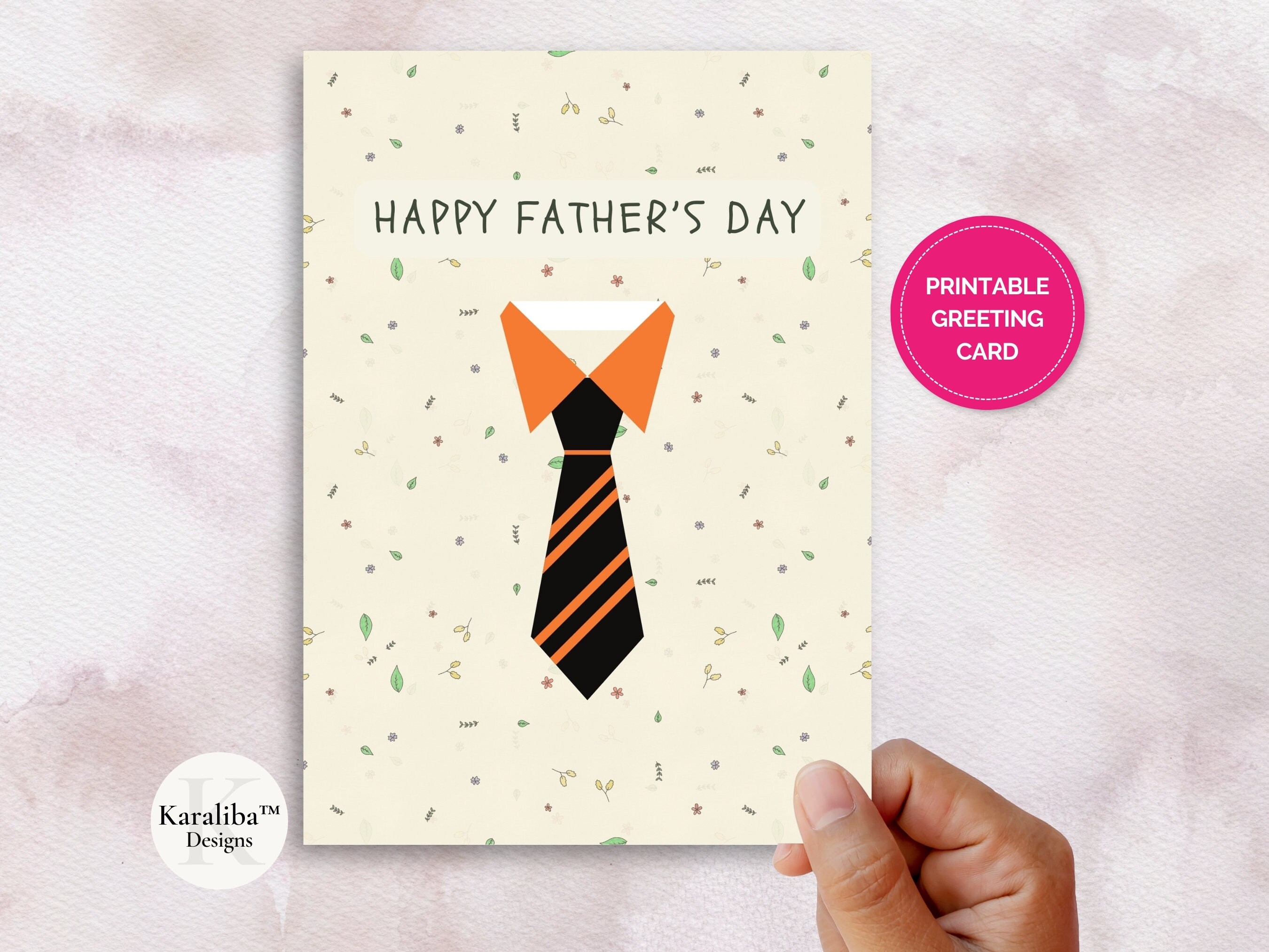 Happy Father's Day Card, Printable Card for Dad - Etsy