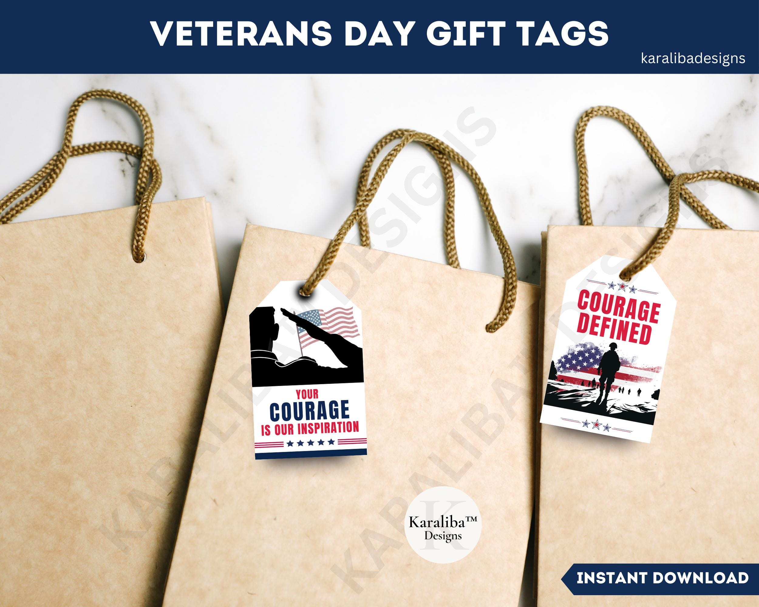 Printable Veterans Day Gift Tag Bundle – 9 Patriotic Designs – Instant ...