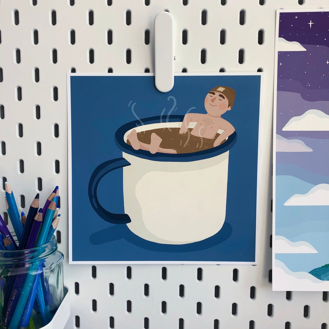 Mug Bath | Art Print - Etsy