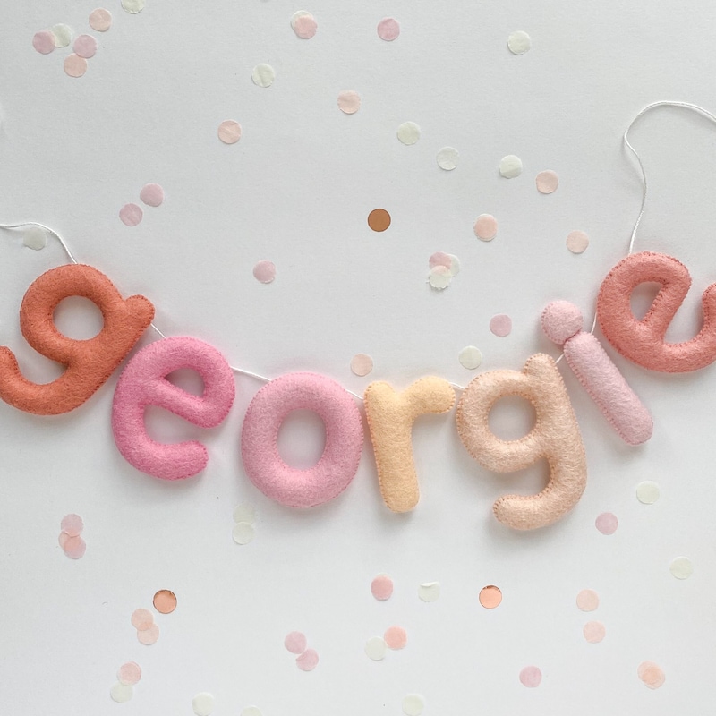 Felt Name Garland - Etsy