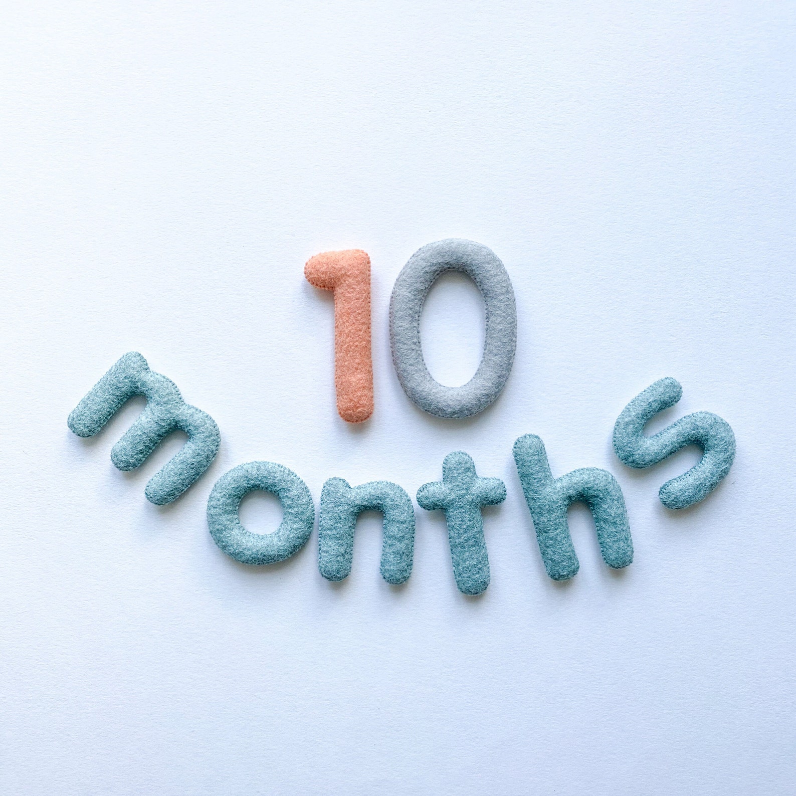 Felt Baby Monthly Milestone Numbers, Custom Colors - Etsy