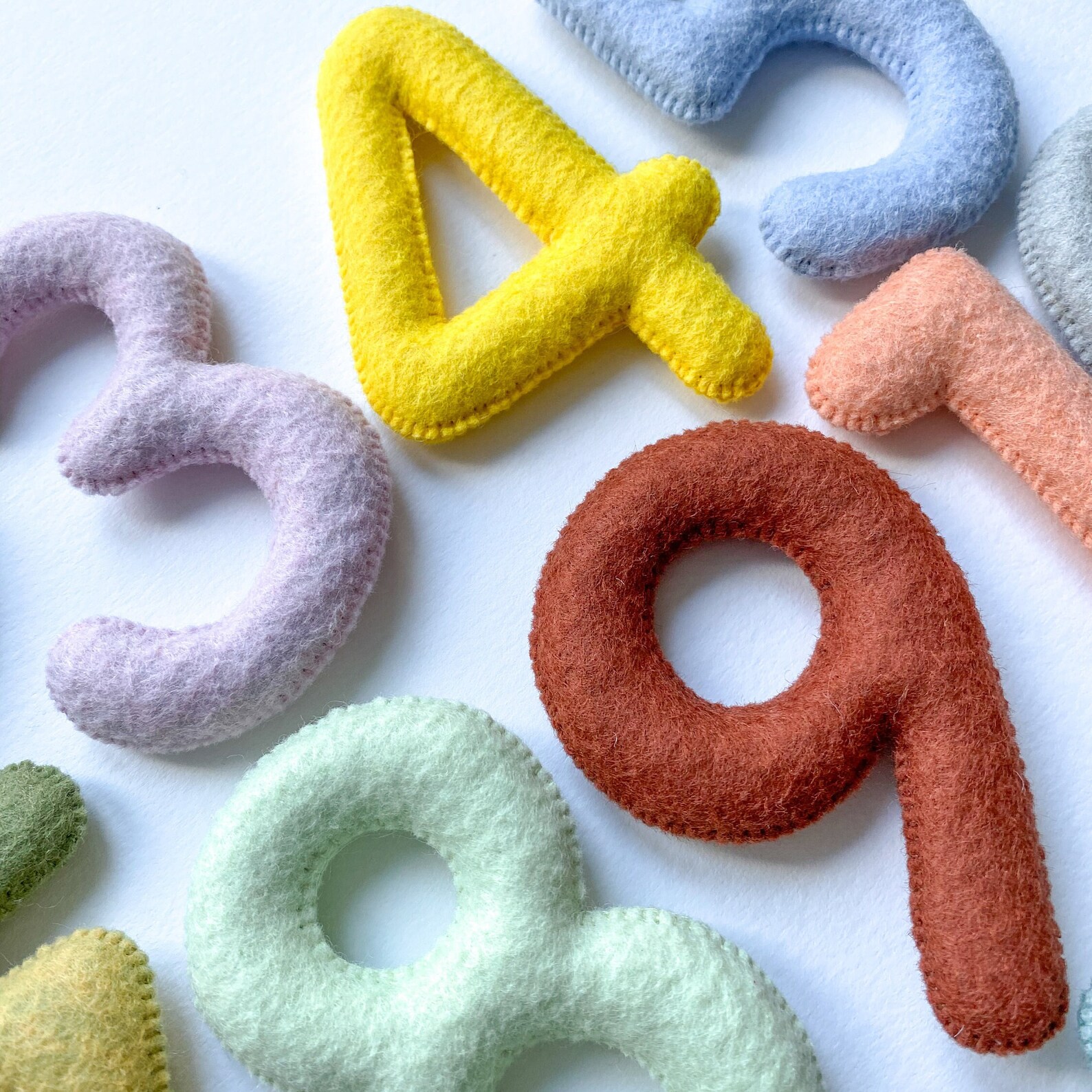 Felt Baby Monthly Milestone Numbers, Custom Colors - Etsy