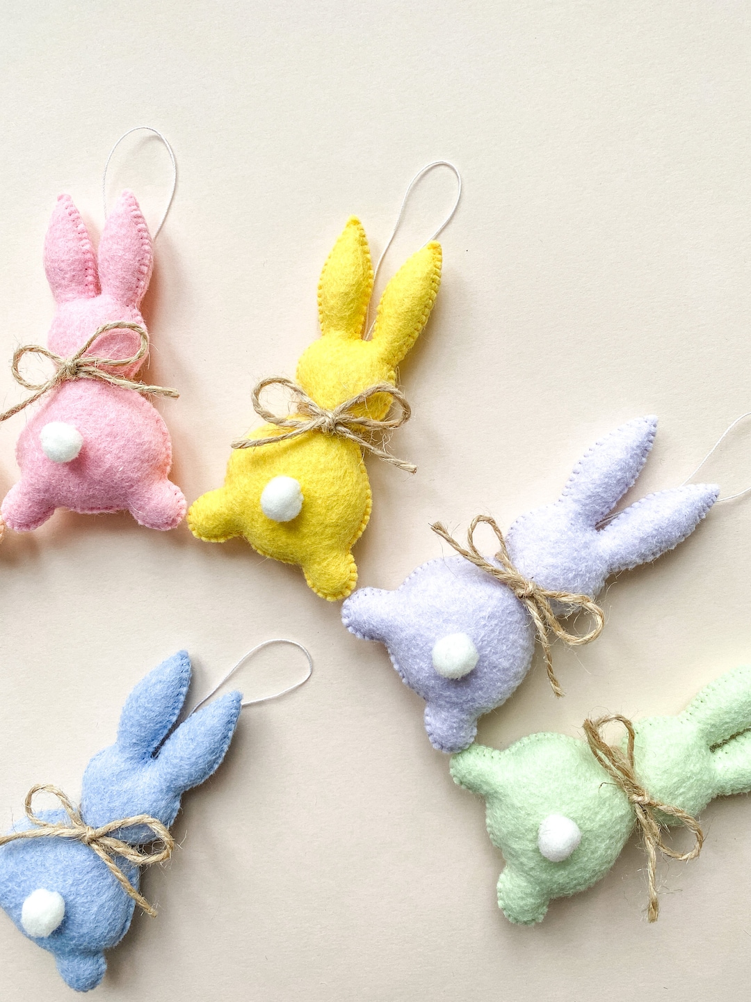 Felt Bunny Ornament Easter - Etsy