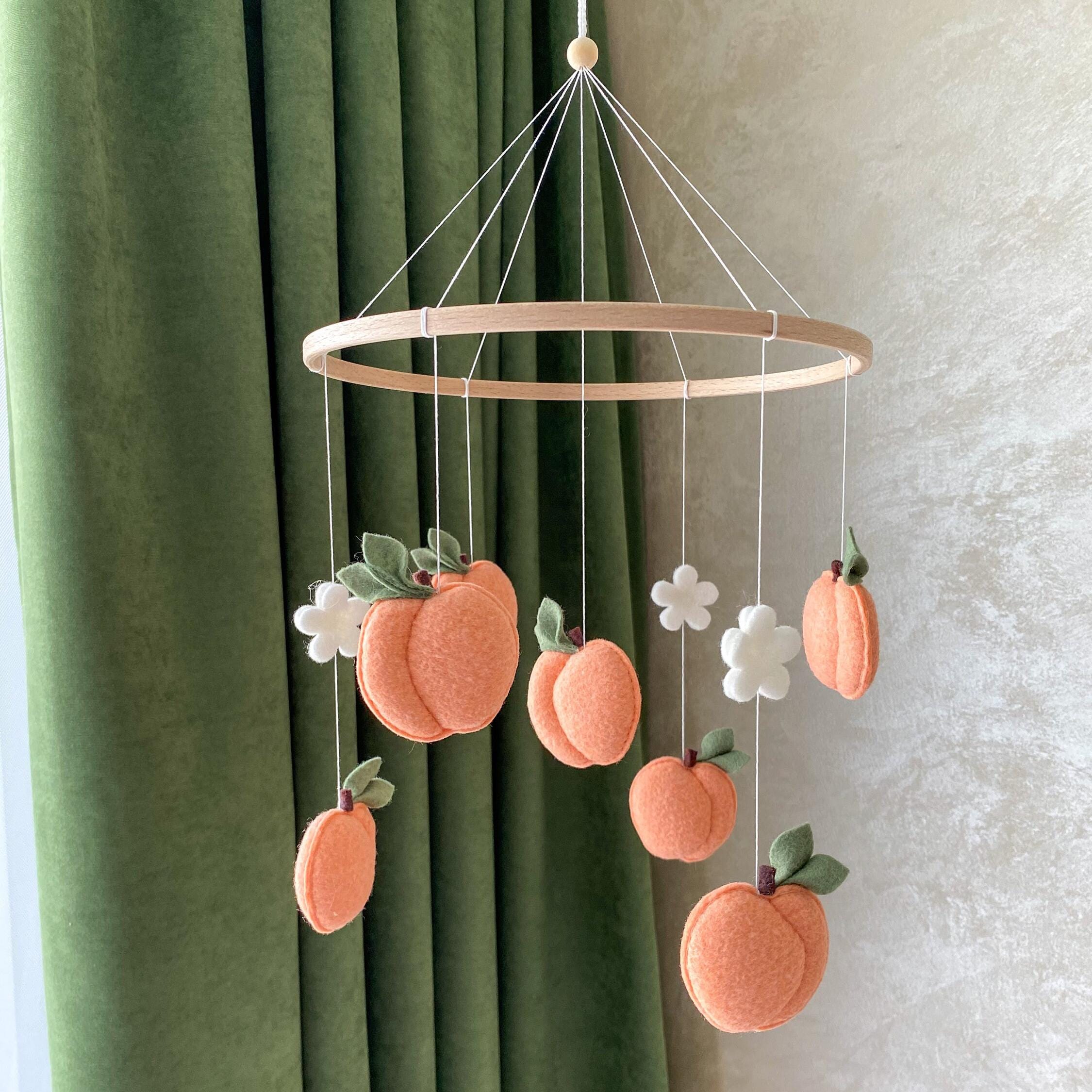 Peach Baby Mobile Nursery - Etsy