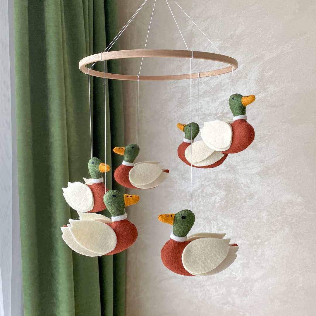 Felt Mallard Duck Baby Mobile: Handmade Nursery Decor - Etsy Australia