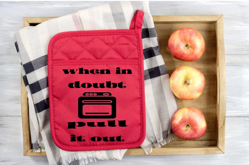 When in Doubt Pull It Out Oven Mitt - Etsy