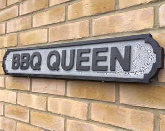 Wooden Barbecue Sign - Etsy