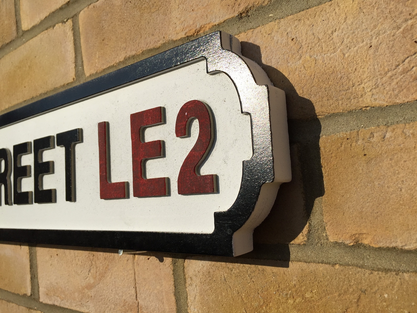 Retro vintage solid wooden street sign white finish Filbert | Etsy