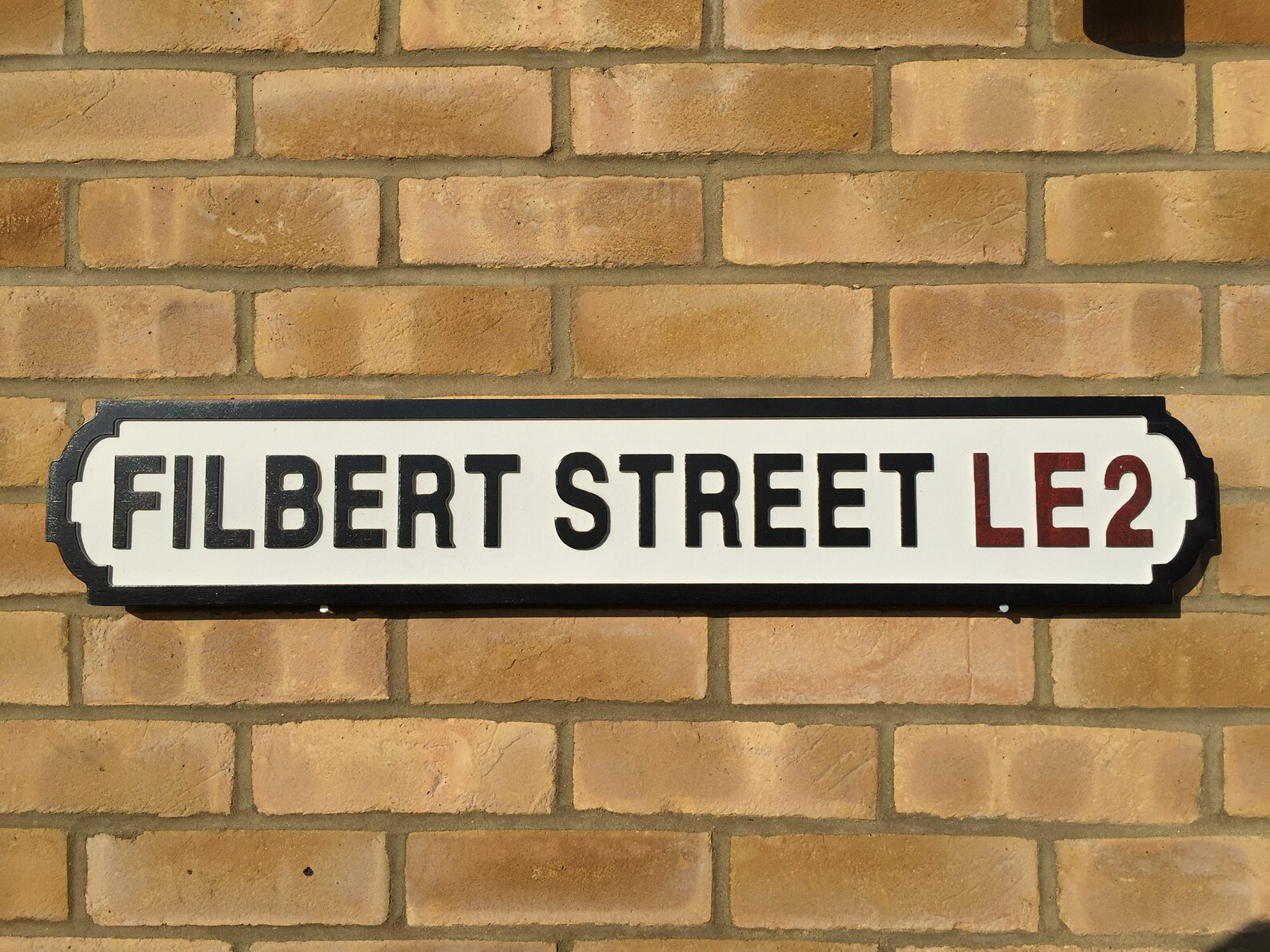 Retro vintage solid wooden street sign white finish Filbert | Etsy