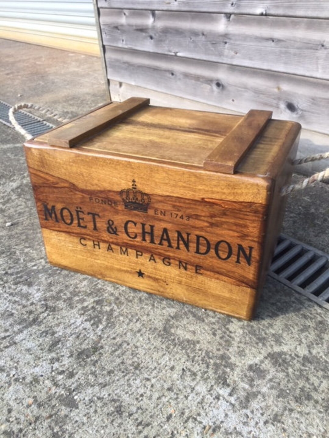Solid Hardwood Waxed Chest Storage Box With Lid Champagne - Etsy