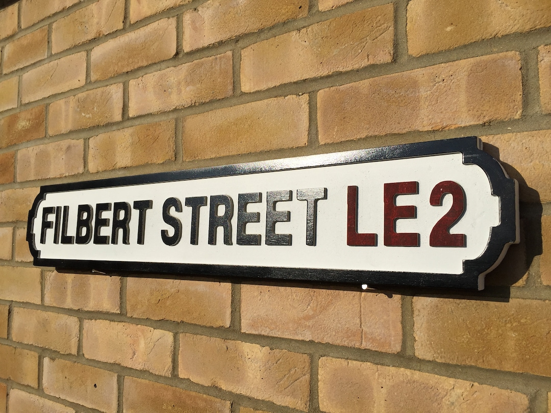 Retro Vintage Solid Wooden Street Sign White Finish - Filbert Street ...