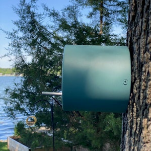 Modern Coastal Sage Birdhouse ~ Wall-mount W/ Reclaimed 100 Yr ...