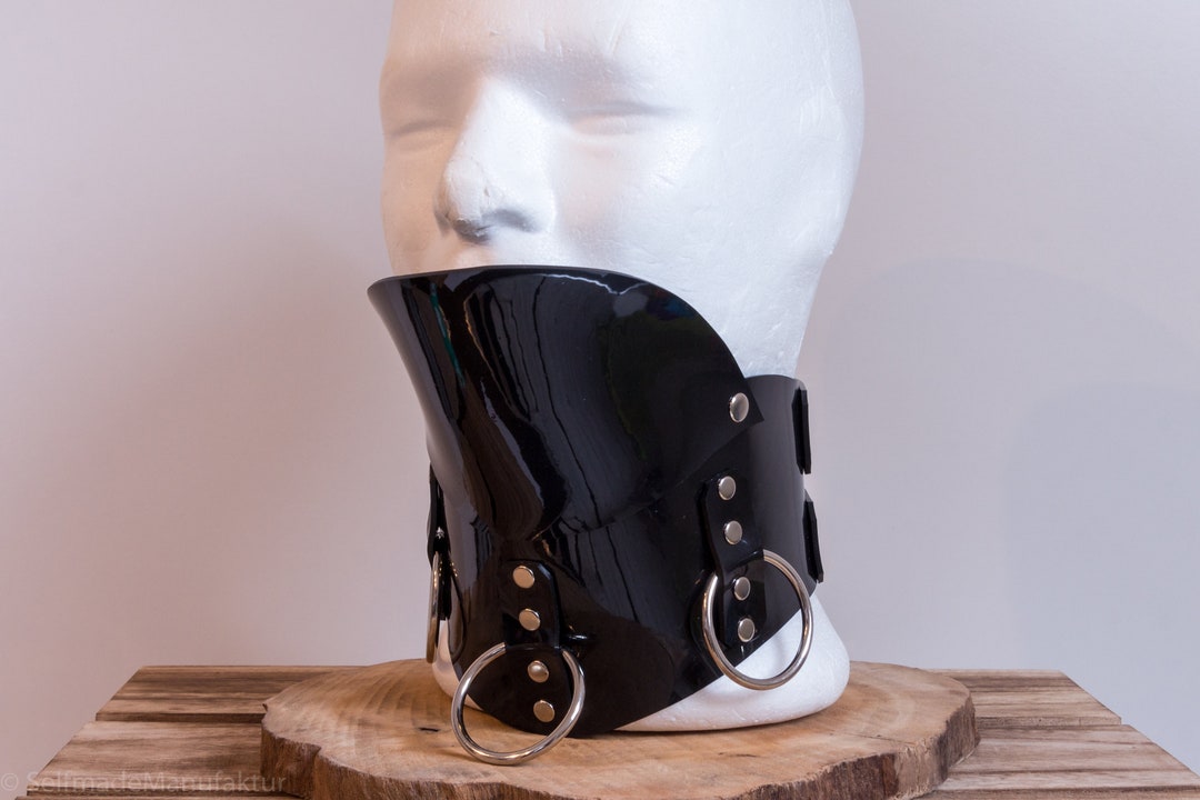 Neck Corset With Chin Support Bondage Collar Choker Fetish Latex Bondage Bound - Etsy