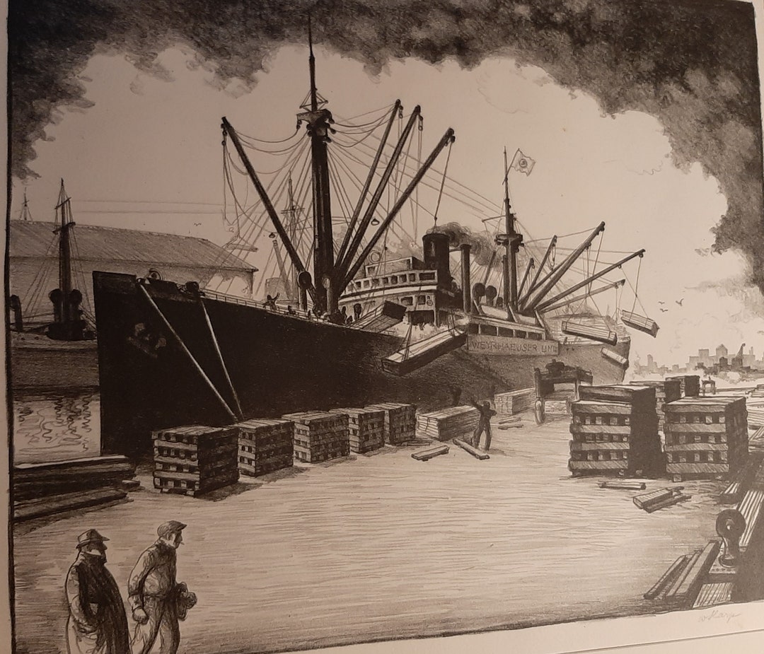 William Sharp the Weyrhaeuser Line Lithograph - Etsy UK