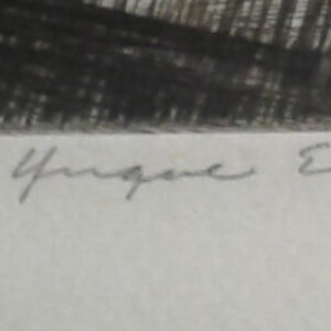 Yngve E. Soderberg in A Squall Etching 1960, Edition 100, Signed in ...