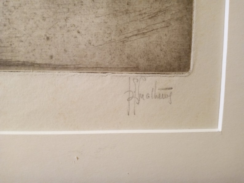 Richard George Mathews english 1870-1955 tower - Etsy