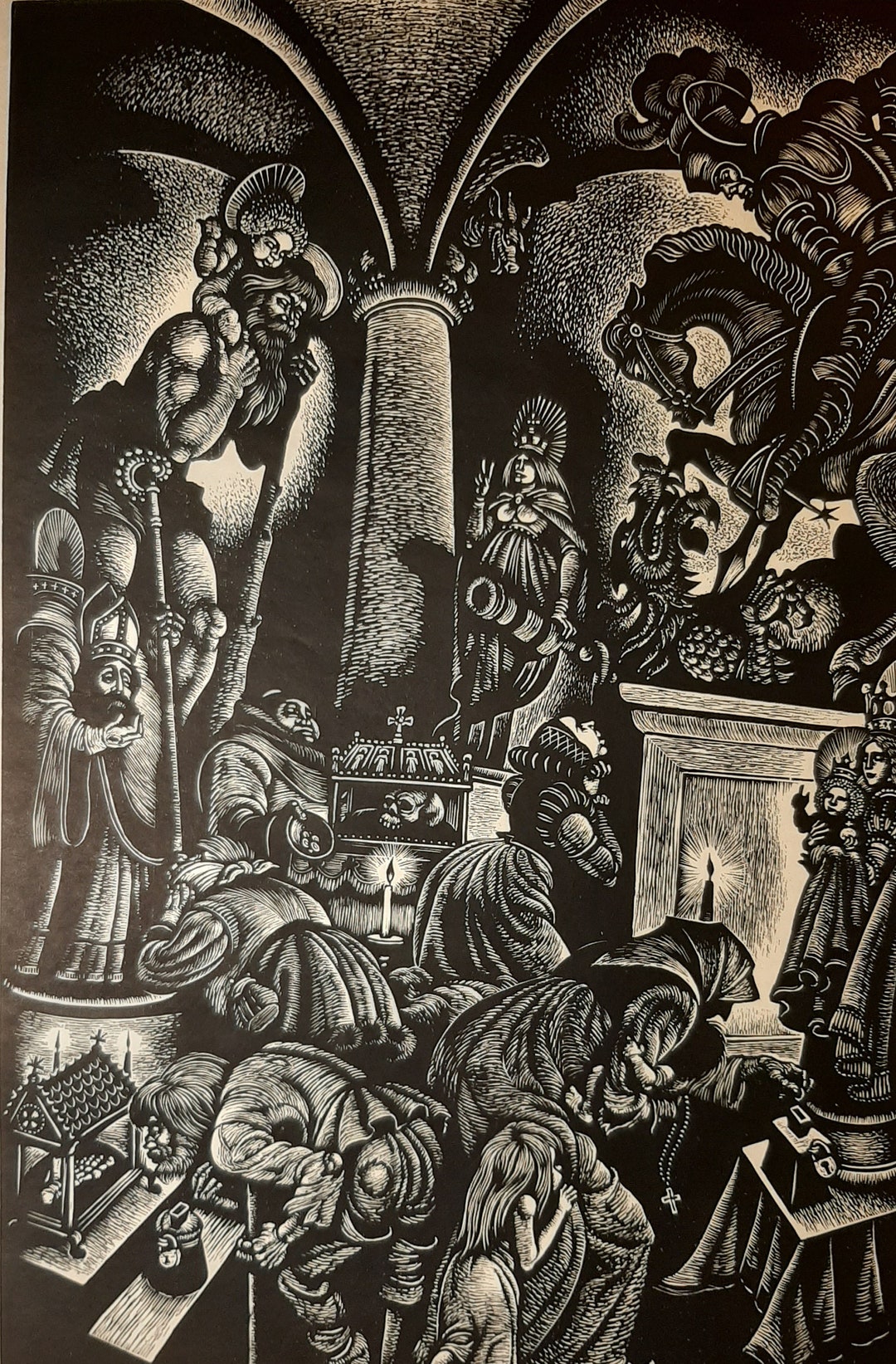 Fritz Eichenberg german/american 1901-1990 the Folly of Worshiping ...
