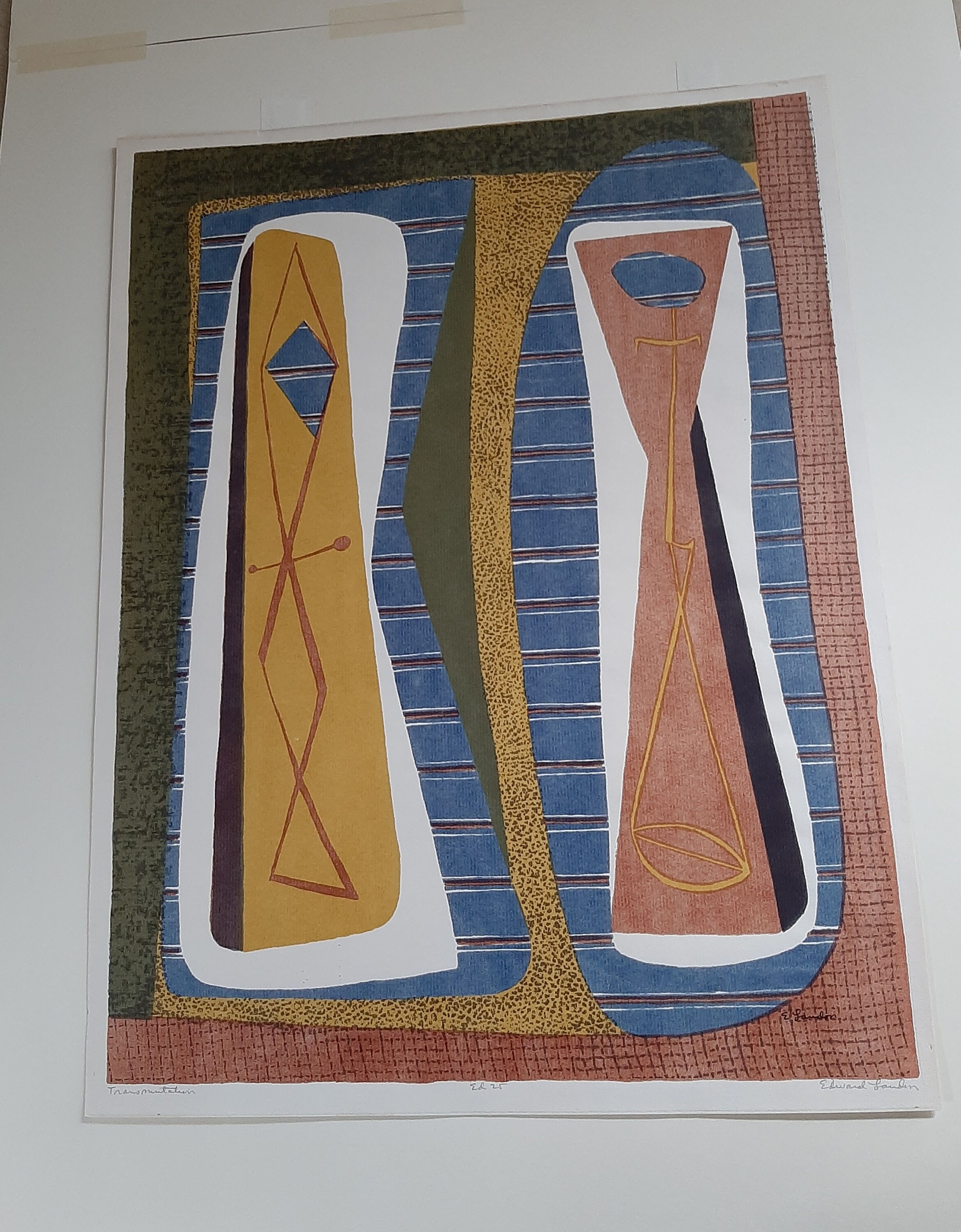 Edward Landon American 1911-1984 Transmutation, Serigraph, 1949 ...