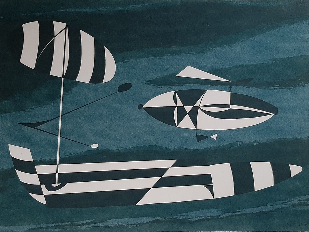 Edward Landon "theorem Bs" (american 1911-1984), Serigraph, 1949 ...