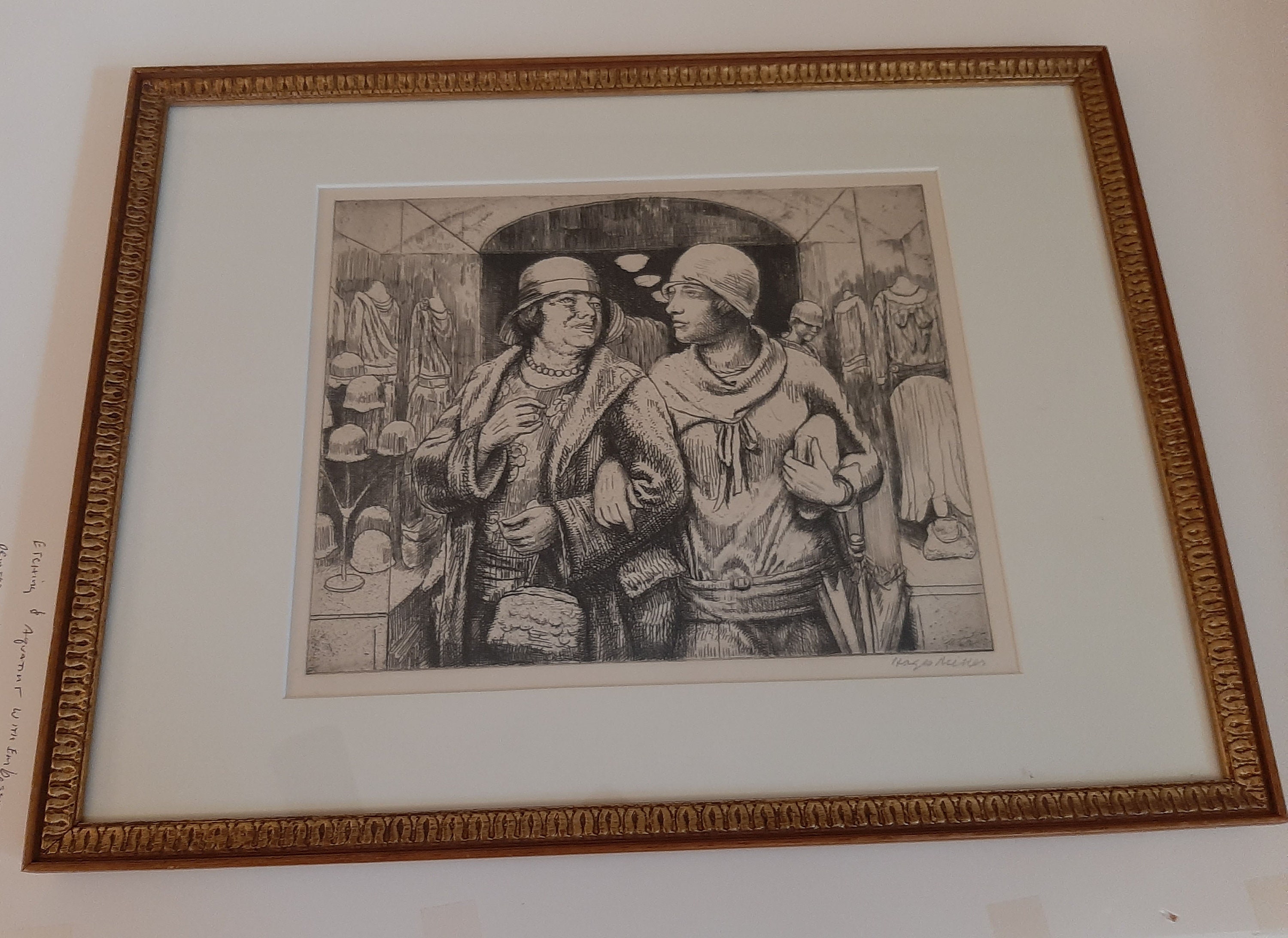 Kenneth Hayes Miller american 1876-1952 leaving the Shop Etching, 1929 ...