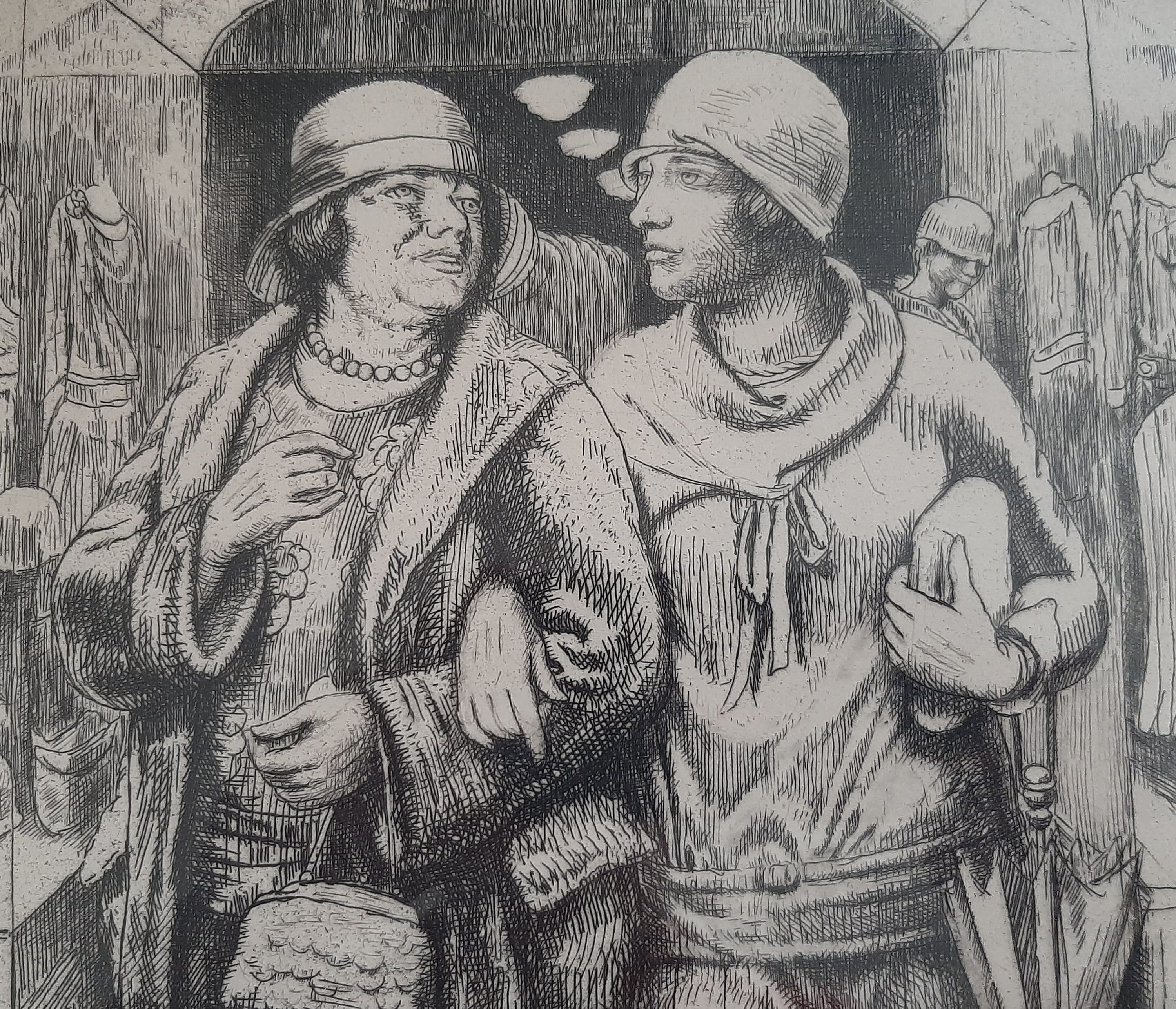 Kenneth Hayes Miller american 1876-1952 leaving the Shop Etching, 1929 ...