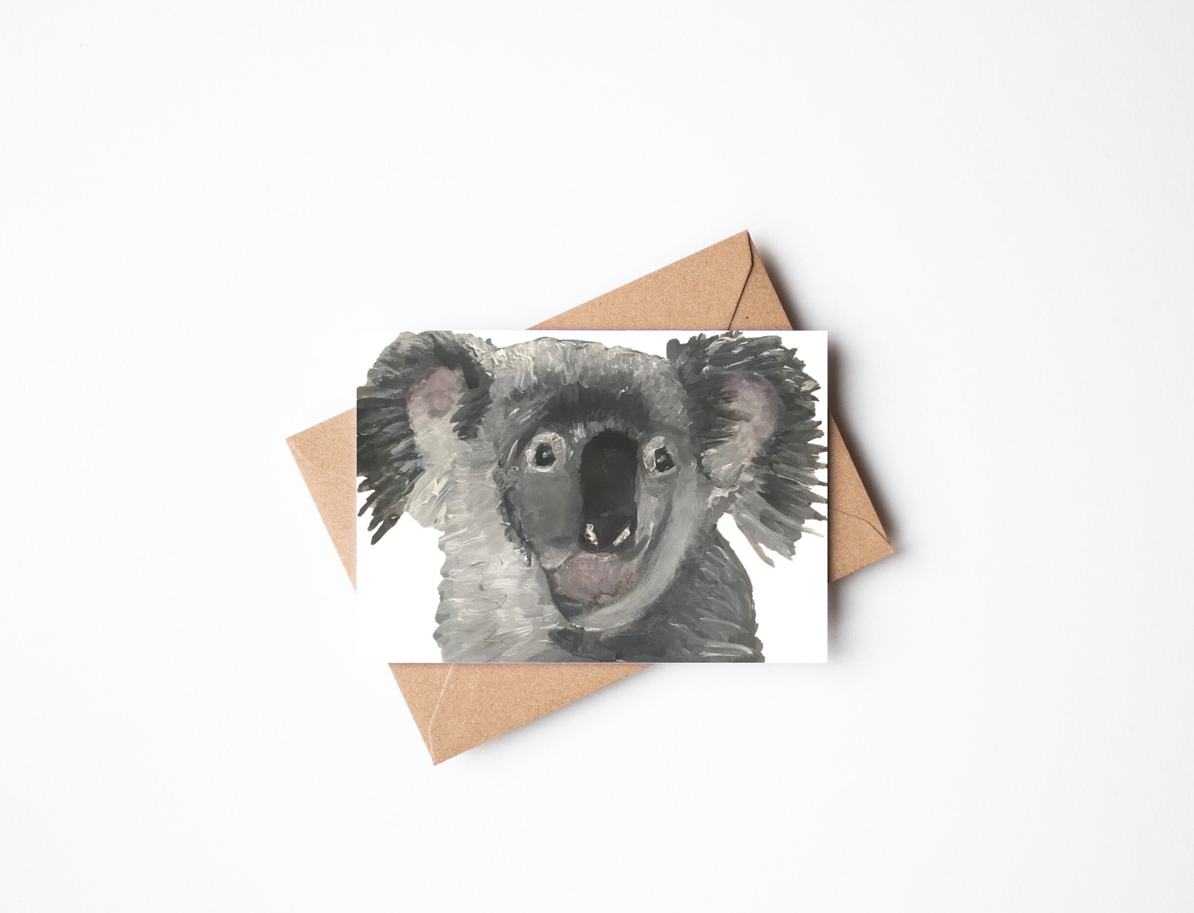 Koala Greeting Card All Occasion Card Recycled Koala Card | Etsy