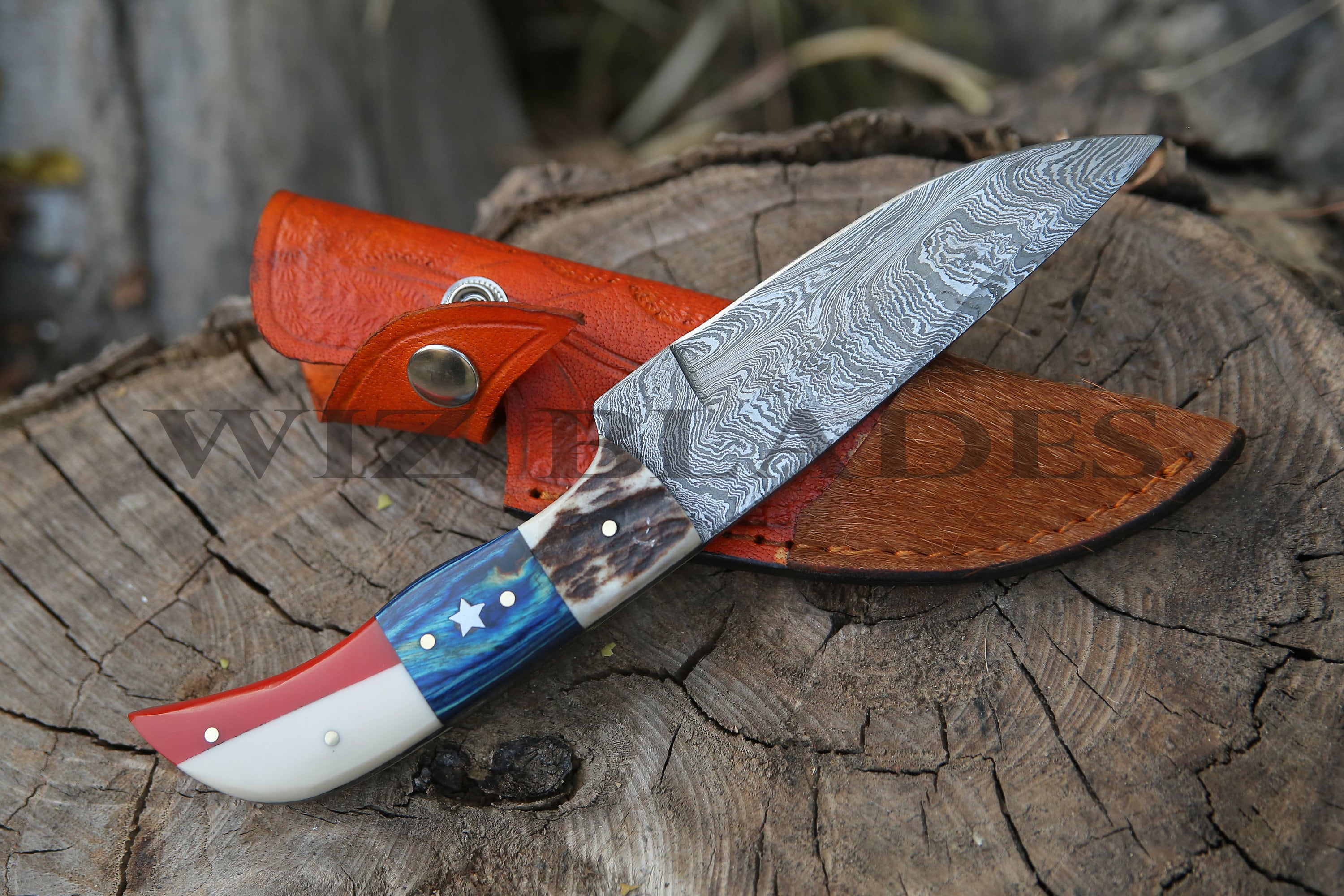 Hand Forged Damascus Knife TEXAS Knife Custom Handmade | Etsy