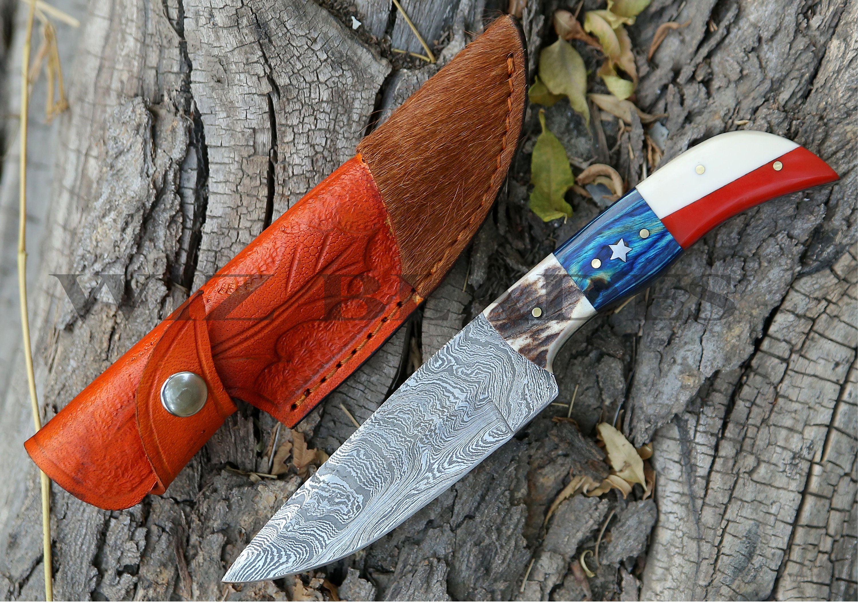 Hand Forged Damascus Knife TEXAS Knife Custom Handmade | Etsy