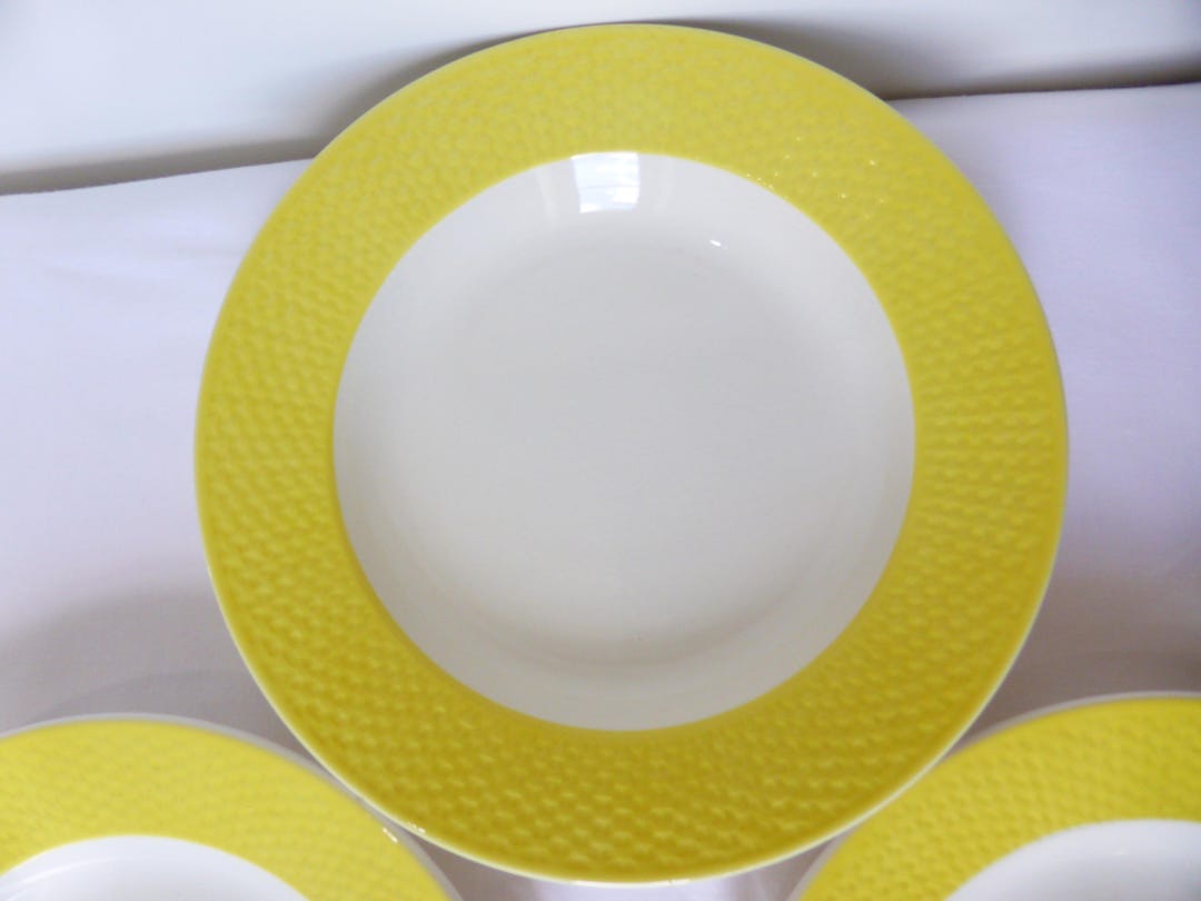 3 Vintage Deep Plates From Digoin Sarreguemines - Etsy