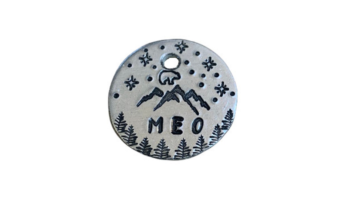 MOE Identification Medal for Dog or Cat With Bear Mountain - Etsy