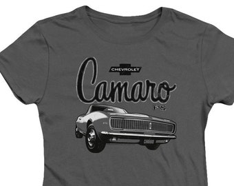 Chevrolet Camaro Script Car Logo Kids Charcoal Shirts | Etsy